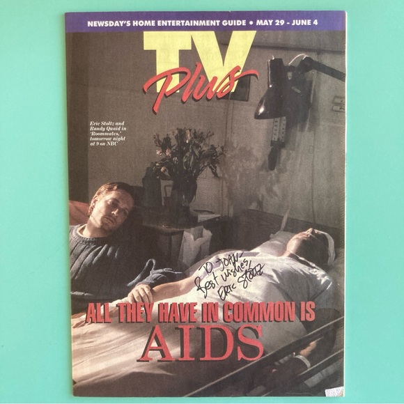 Newsday Local TV Guide | Other | Eric Stoltz Signed Inscribed Newsday ...